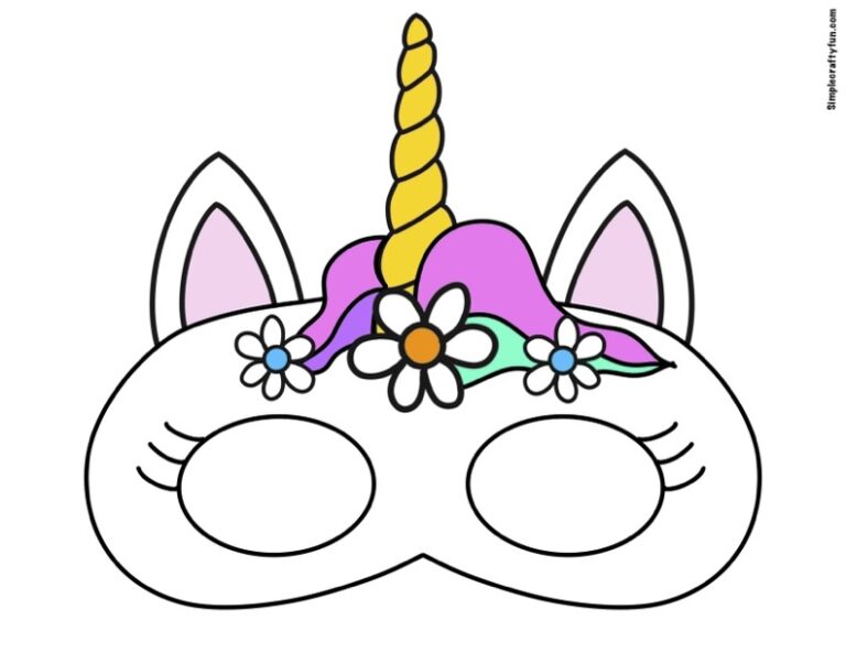 Free Printable Unicorn Masks